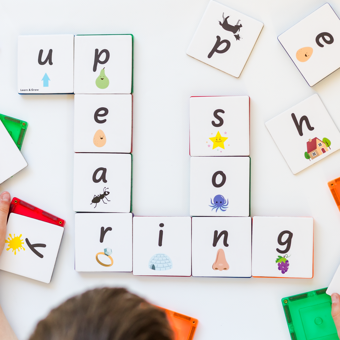 Alphabet Tile Toppers – Learn & Grow Toys